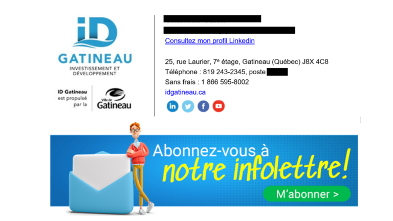 Démarquez-vous avec votre signature courriel - ID Gatineau